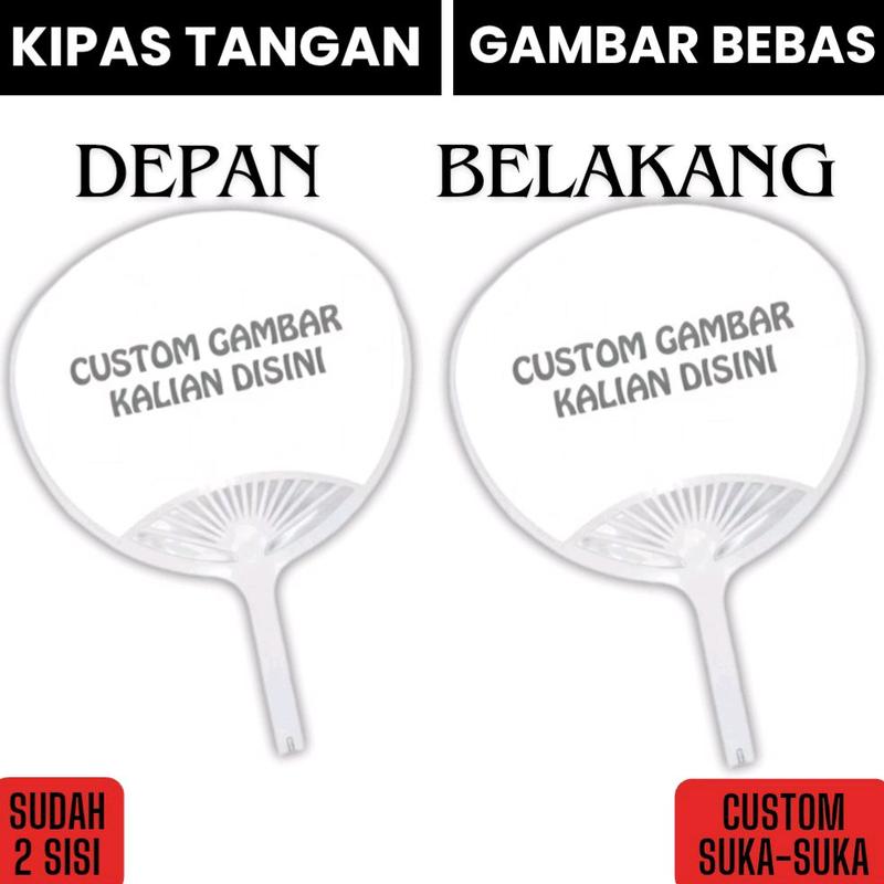 1 HARI JADI - KIPAS KERANG JEPANG KIPAS UCHIWA CUSTOM 2 SISI - Shop ...