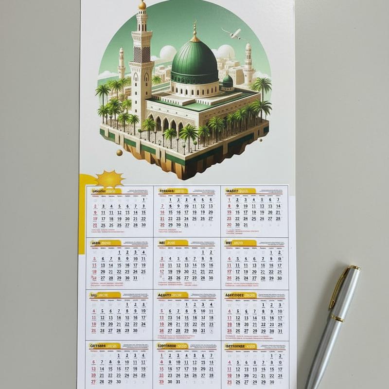 Kalender 2026 Islami Bahan Kayu Tebal MDF Terlaris No 1 Harga Termurah ...