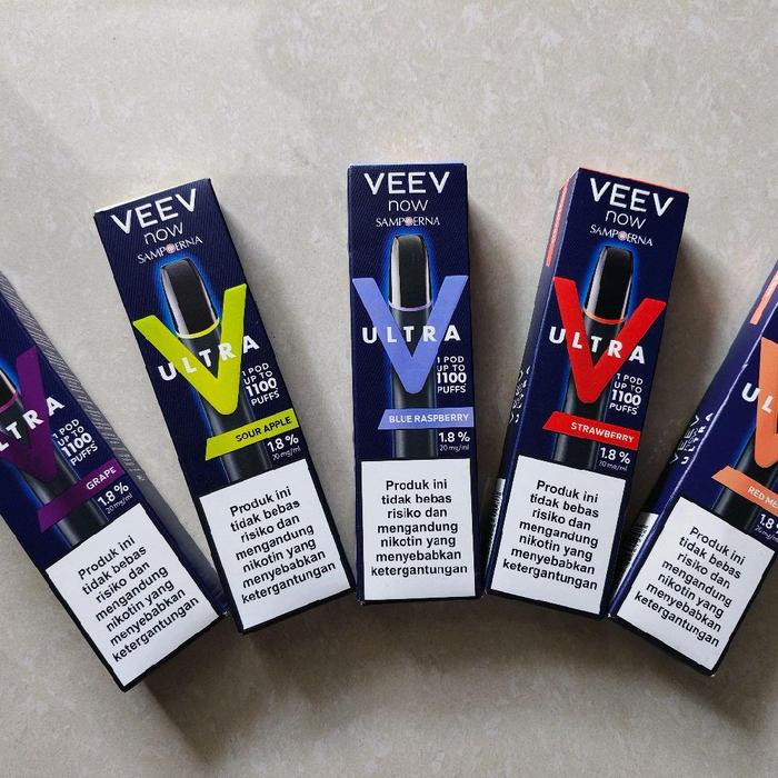 Jual VEEV NOW ULTRA MURAHHH!! - 6 Varian Rasa: Blue Berry, Grape, Mango ...