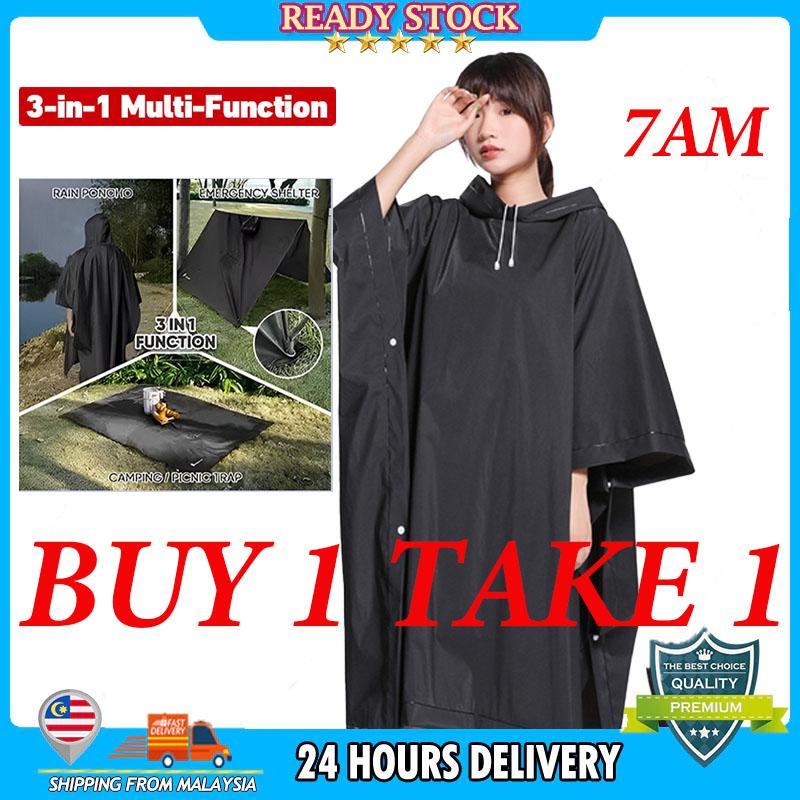 ready stock Malaysia Local Delivery adult version EVA Outdoor Raincoat ...