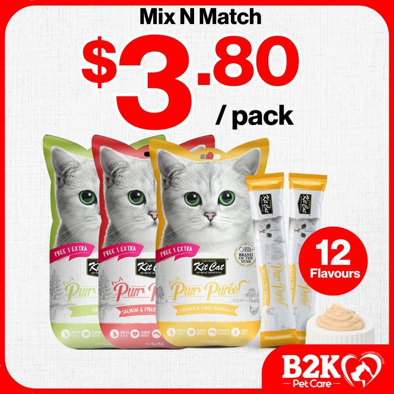 Kit Cat Purr Puree & Purr Puree Plus+ Liquid Cat Treats | Better ...