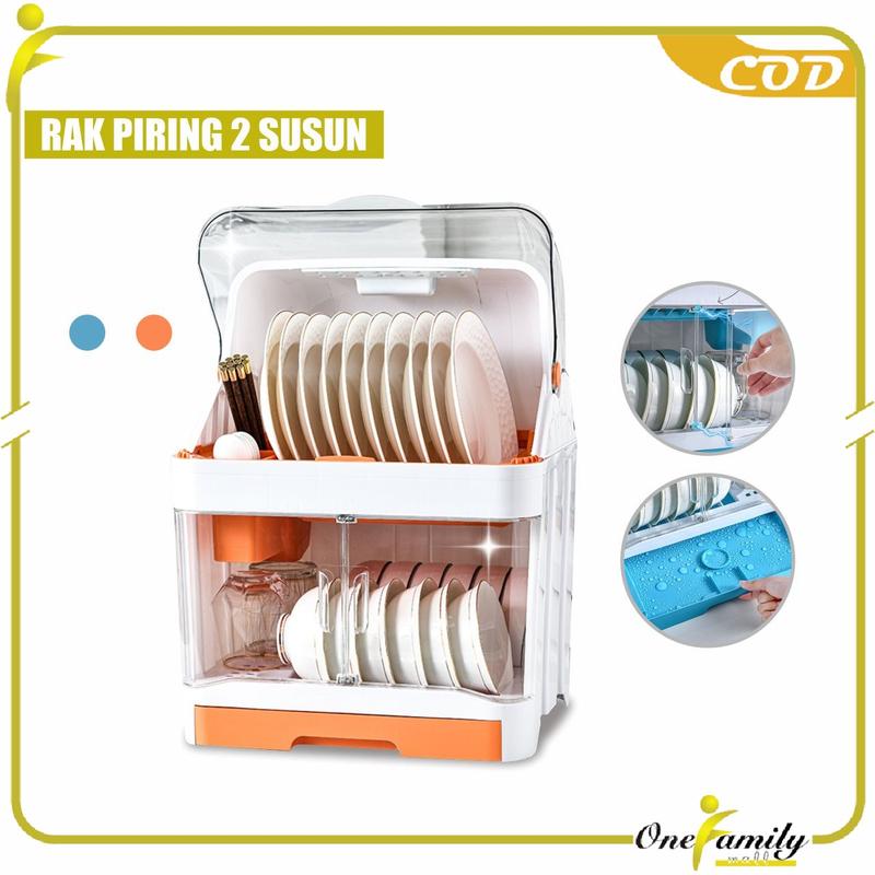 [COD] OFM C266 Rak Piring Lemari 2 Susun Plastik Rak Pengering - Shop | Tokopedia