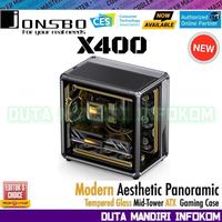 Promo Jonsbo X400 - Modern Aesthetic Panoramic View Tempered Glass Dual ...