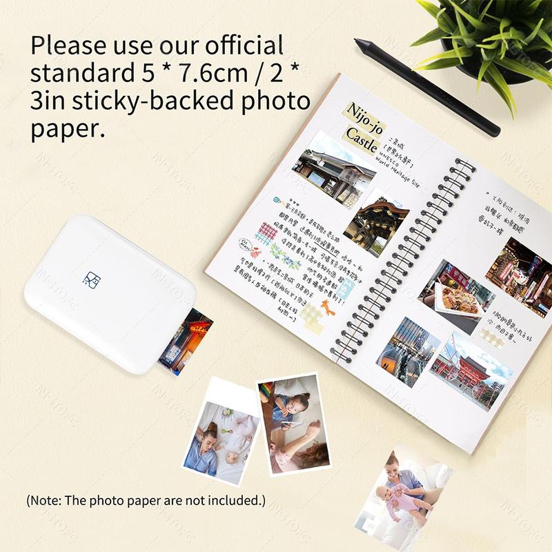 MT53 Color Photo Portable Printer Mobile Phone Mini Handheld Pocket ...