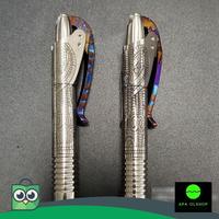 Jual EDC Titanium Alloy with Timascus with Pattern Self Defense - Kota ...