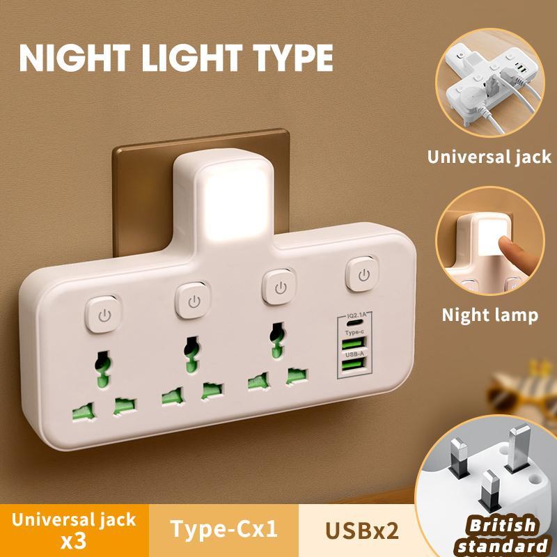 Palam Sambungan Soket Kuasa, 2 Port USB dan 1 Port Jenis-C, - TikTok ...