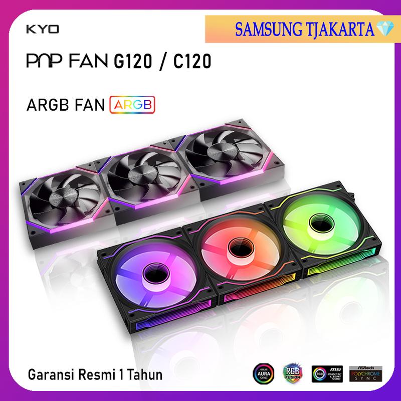 KYO PNP FAN G120 / C120 ARGB 120mm ARGB Sync 3 in 1 Fan & Controller ...