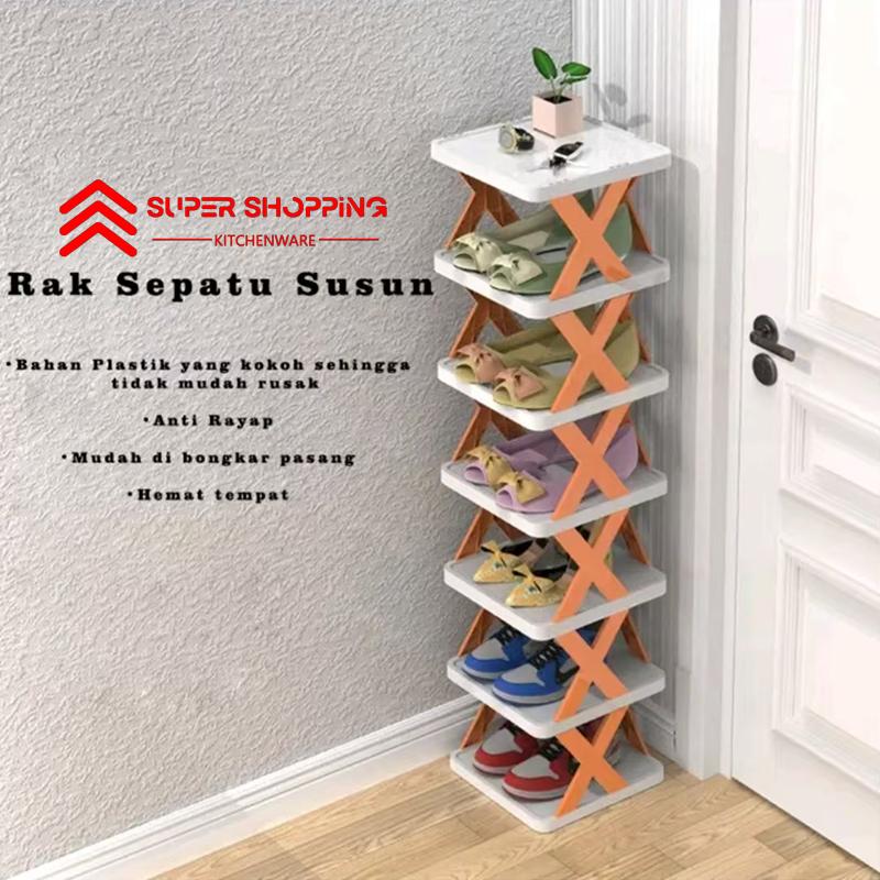 Rak Sepatu X Tempat RakSepatu Susun Rak Sendal Tempat Sendal - Shop ...