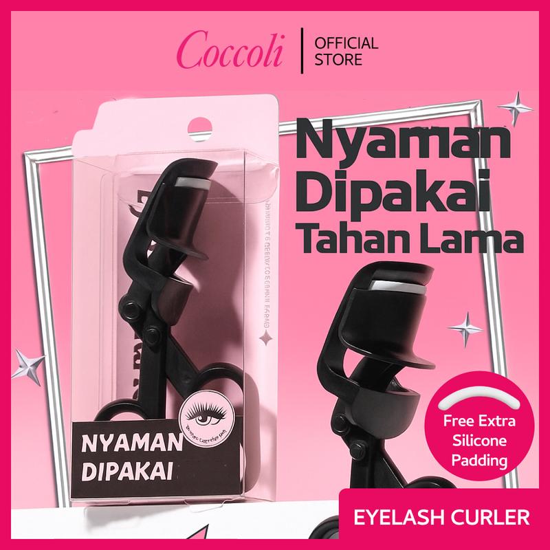 [GRATIS SILICONE PADDING] Coccoli Penjepit Bulu Mata Hitam - Eyelash ...