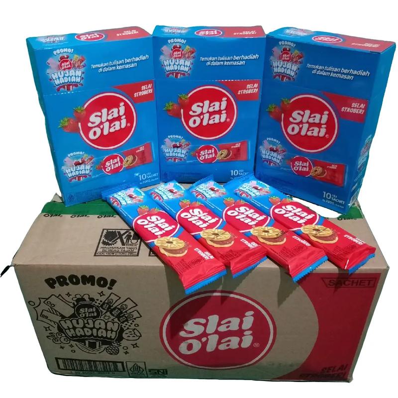 slai olai strawberry 1 box isi 10 sachet Selai - Shop | Tokopedia