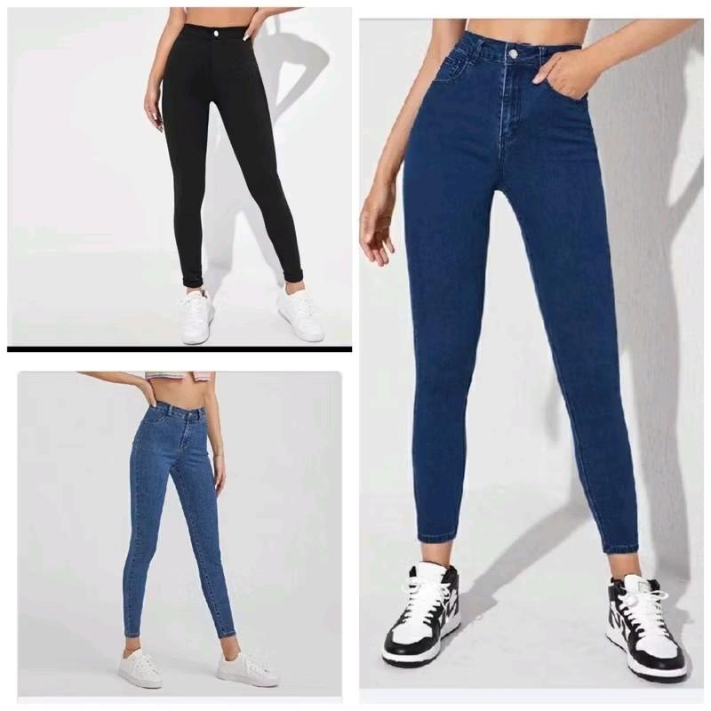 denim skinny jeans long pent for women's size 24 sampai 40 ready ...