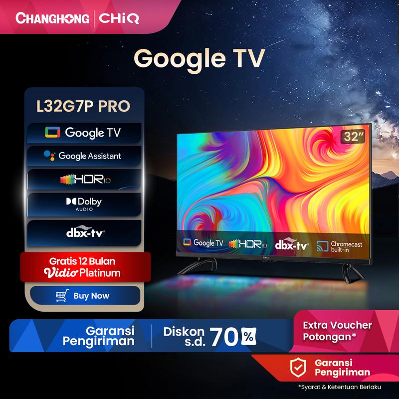 【Google TV】CHiQ 32 inch Smart TV HDR10+DBX Dolby Audio Googl - Shop ...