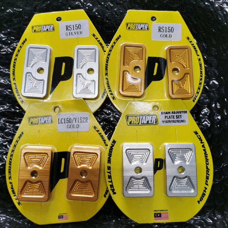CHAIN ADJUSTER PLATE CNC PROTAPER Y15/RS150 GOLD/SILVER - TikTok Shop ...