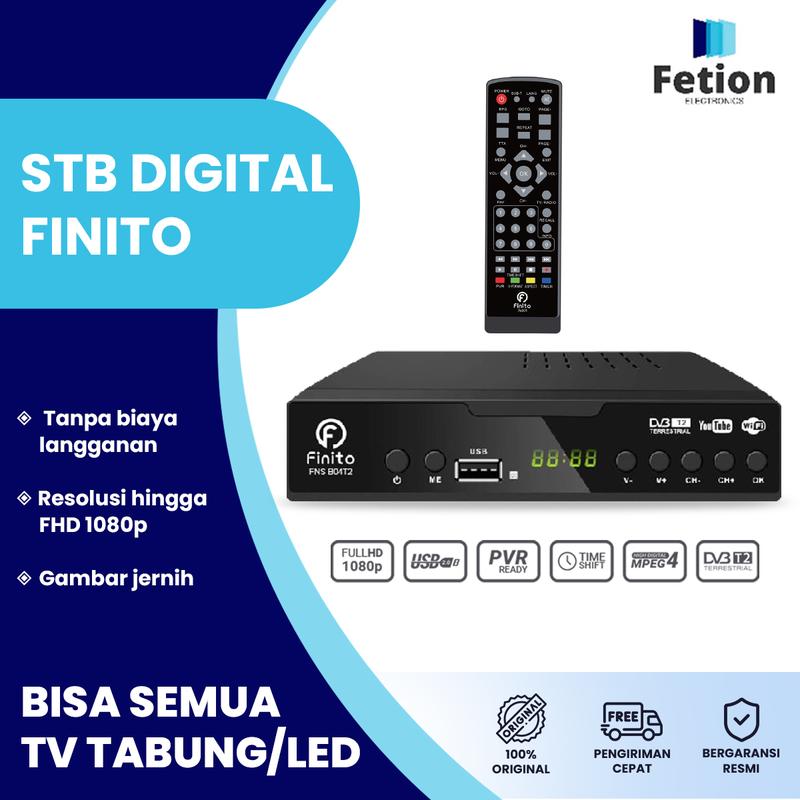 Set Top Box Digital Finito Plat Besi Anti Panas Bisa YouTube Sudah SNI ...
