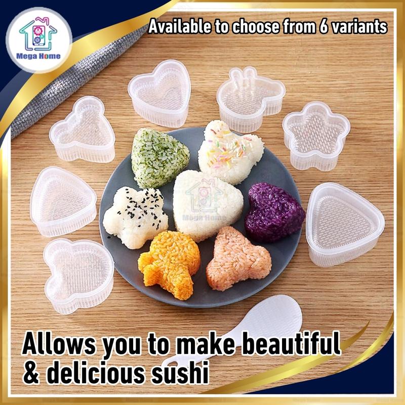 Rice Bento Sushi Molder Creative Cartoon Bear Heart Floral Piggy ...