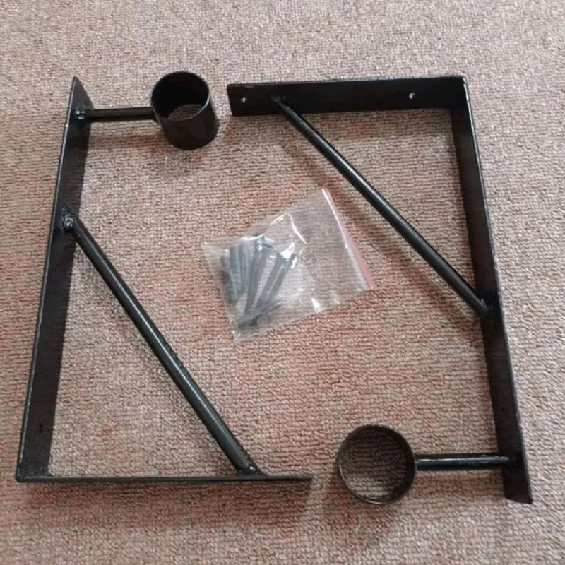 Rak Siku Besi Bracket Gantungan Baju Tempel Dinding UKA27 Pipa 1 Inchi ...