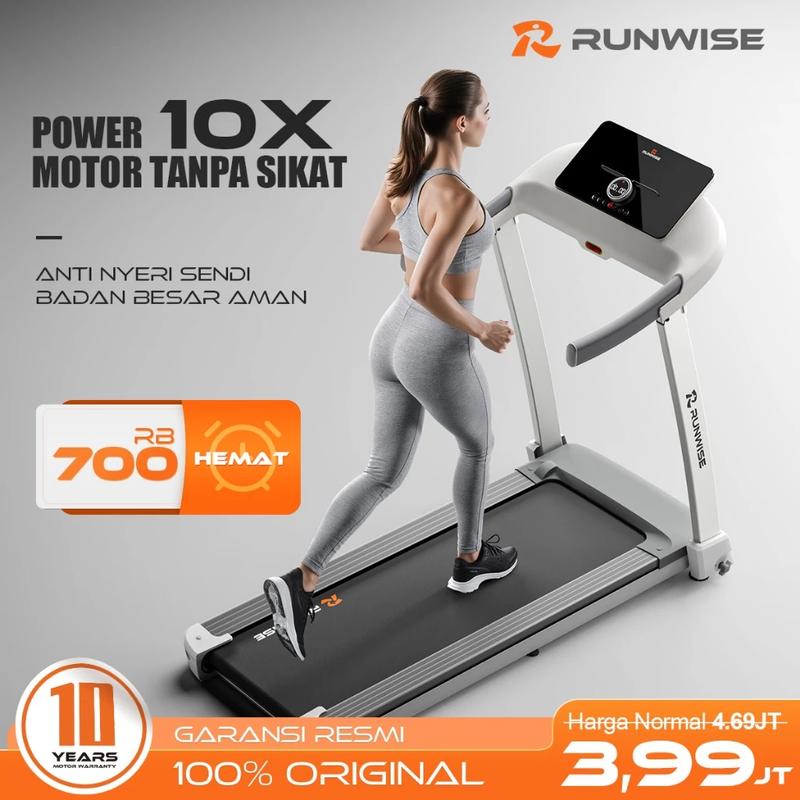 RUNWISE Treadmill Portable Premium R7 10X Brushless Motor - Alat ...