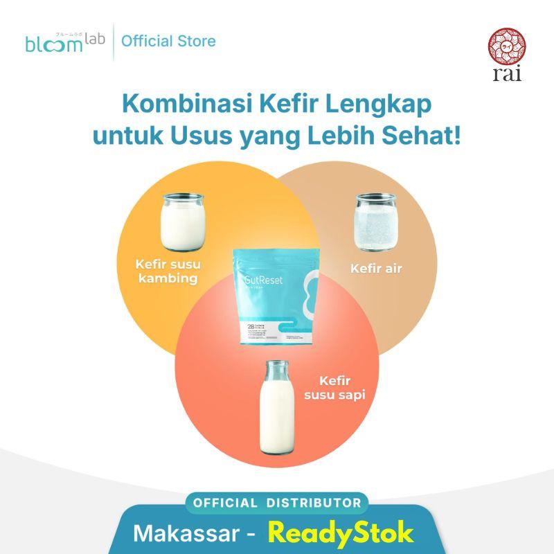 BloomLab Gut Reset Super Probiotik Alami Kefir Bubuk 28 Sachet Per ...