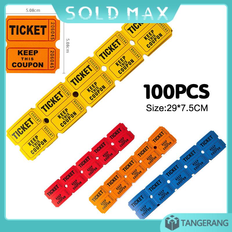 100Pcs Raffle Ticket Raffle Event Tickets Events Universal Consecutive ...