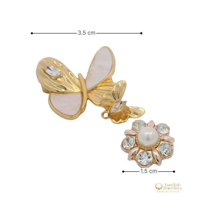Mother of Pearl Brooch + Baby Brooch - TikTok Shop Malaysia
