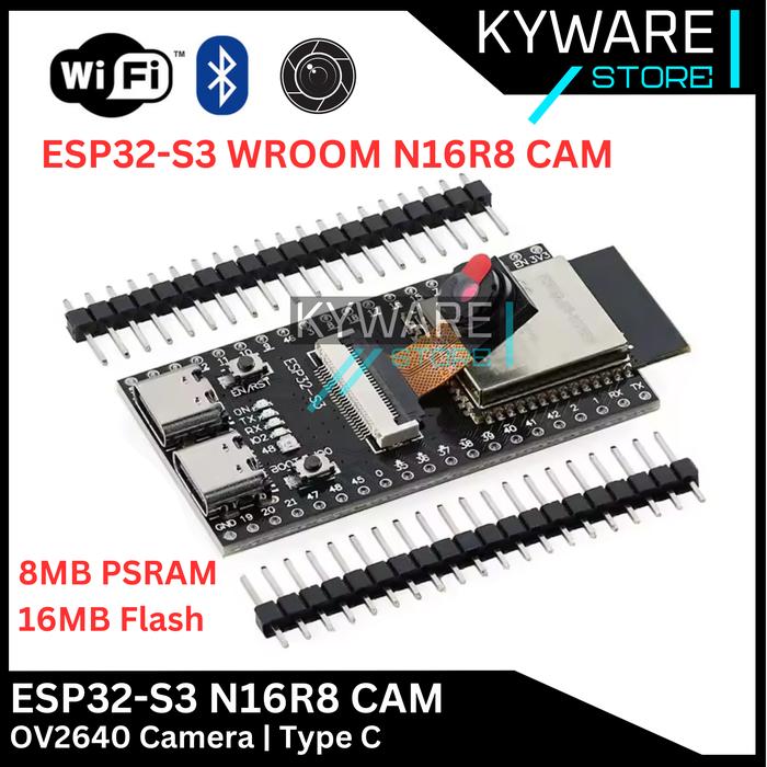 Jual KYWARE ESP32-S3 WROOM N16R8 Cam Module OV2640 OV5640 OV3660 Dev ...