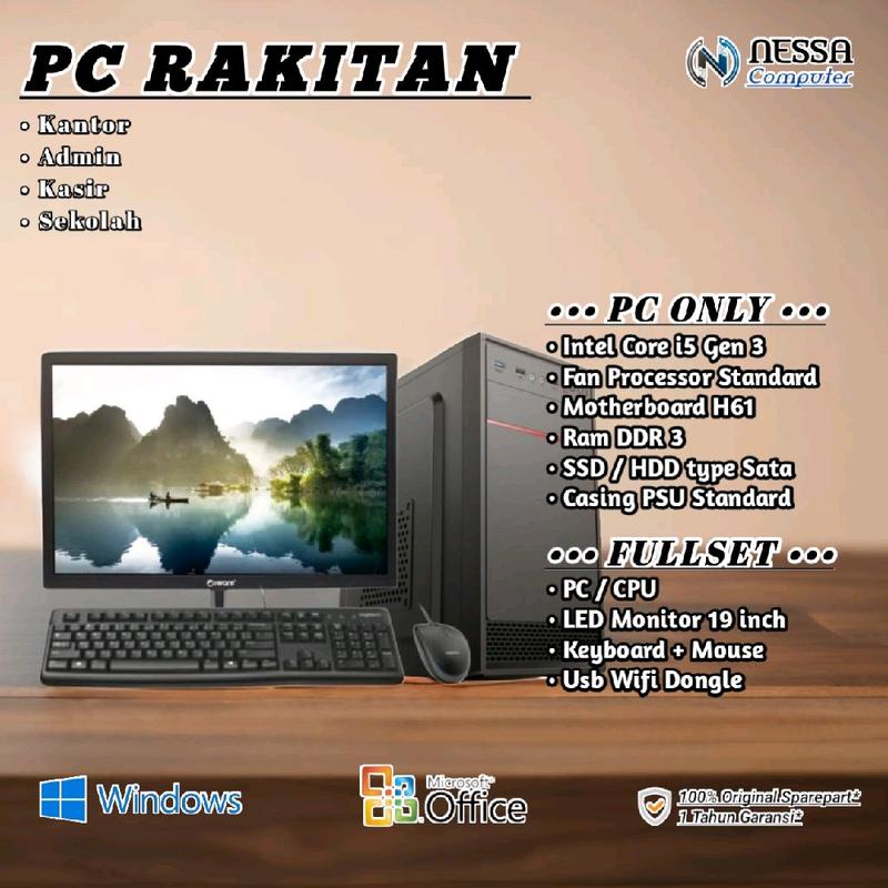 Komputer / PC Rakitan Standard Core i5 Gen 3 seri 3470 - PC Admin ...