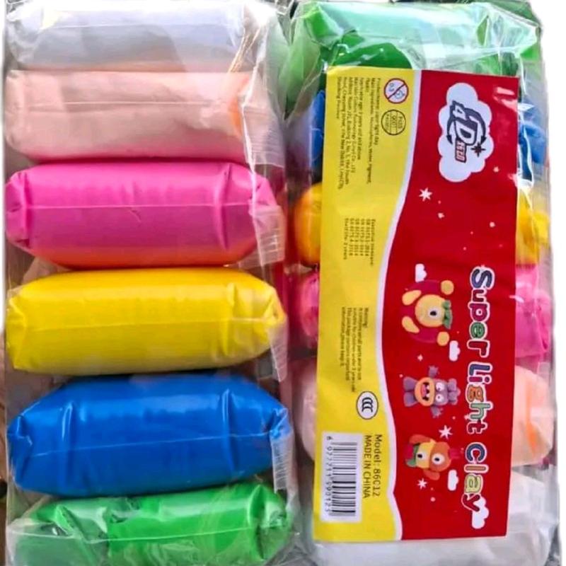 clay jumbo isi 6 pcs/clay mainan anak/mainan edukasi anak anak - Shop ...
