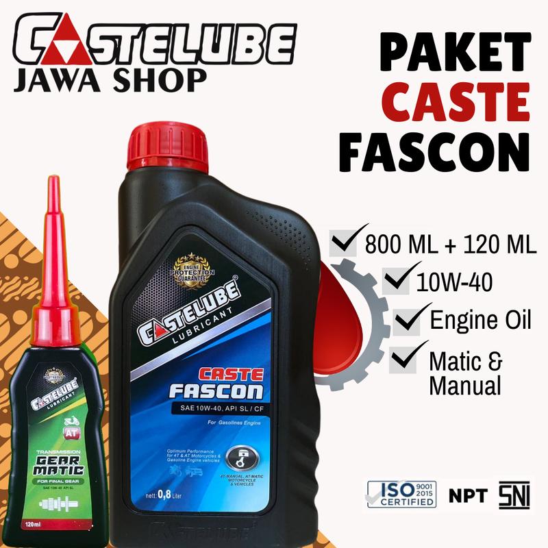 Castelube - Fascon Matic 10W-40 ( Paket 800ml & Gear Matic 120ml ...