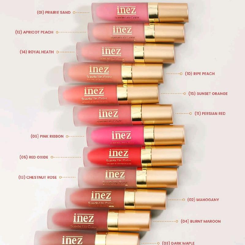 Inez Suede lip color lip cream inez Lipstick Liquid Lipcream Waterproof ...
