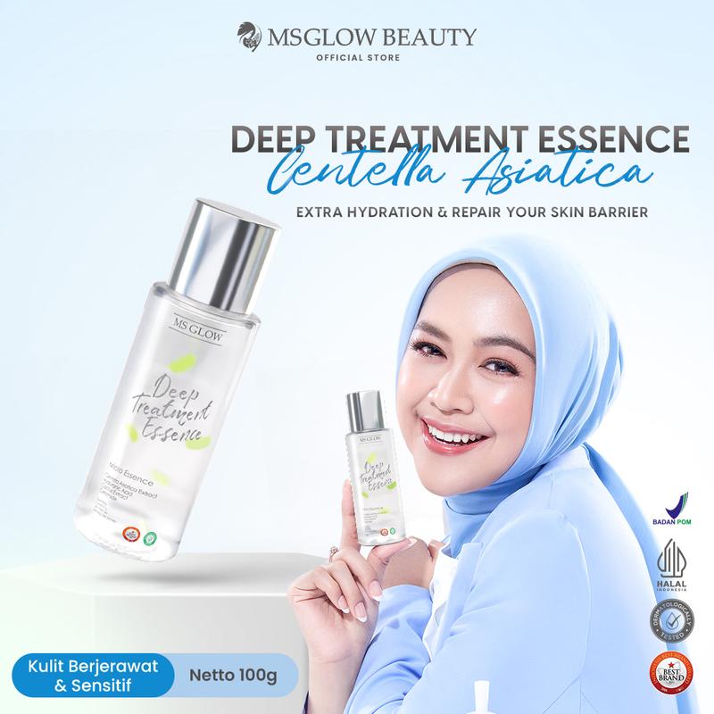 MS GLOW - DEEP TREATMENT ESSENCE CENTELLA - 100 ML Facial Wajah ...
