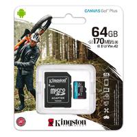 Jual KINGSTON CANVAS GO! PLUS 64GB UHS-I U3 V30 A2 MICROSDHC MICROSDXC ...