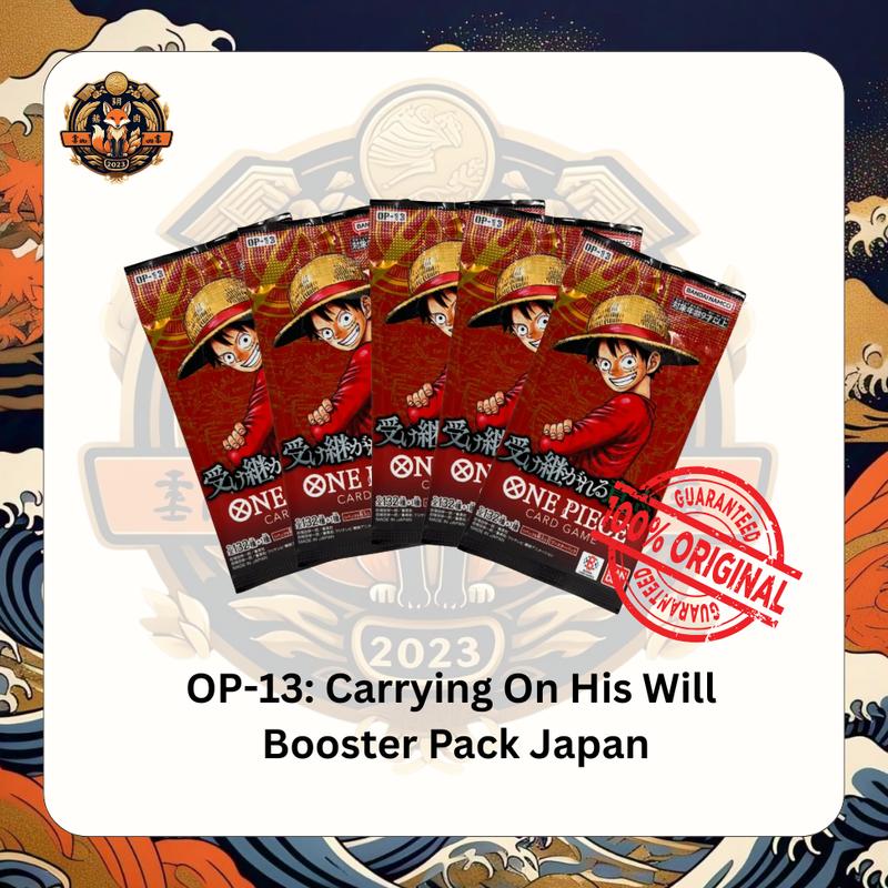 One Piece Card Game - CARRYING ON HIS WILL Booster [OP-13] Japanese ...