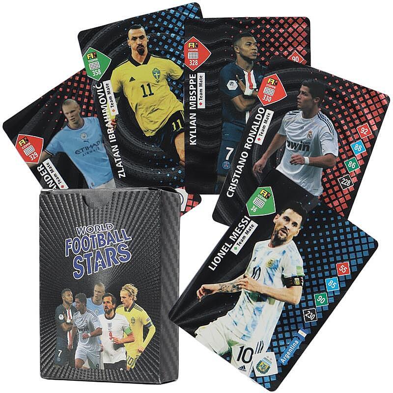 New 55 Football Cards Bola Sepak Limited Rainbow Gold Foil Cards ...