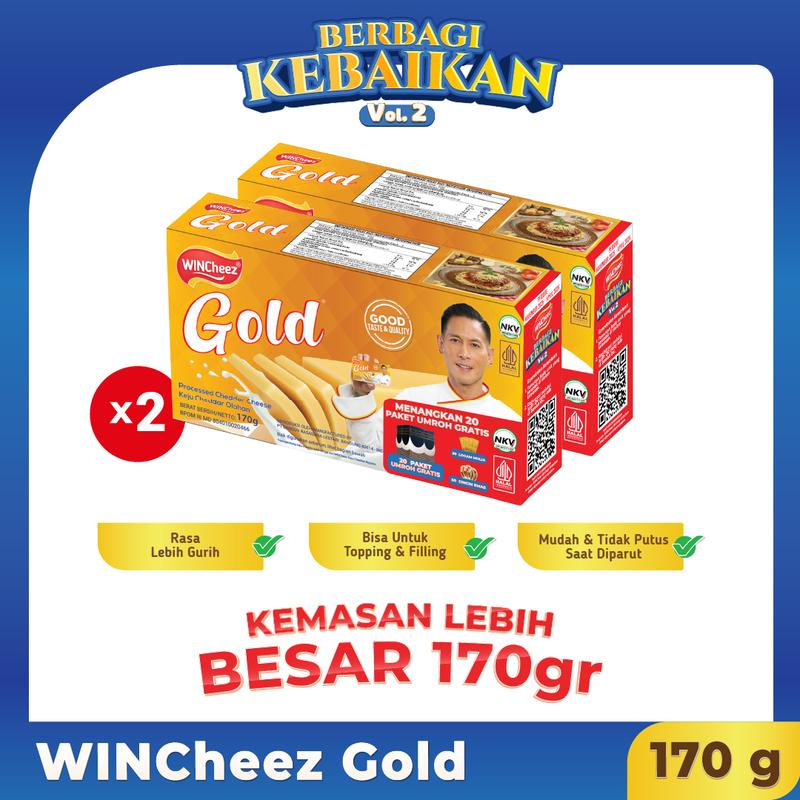 WINCheez Keju GOLD 170 Gram x 2 Pcs - Shop | Tokopedia