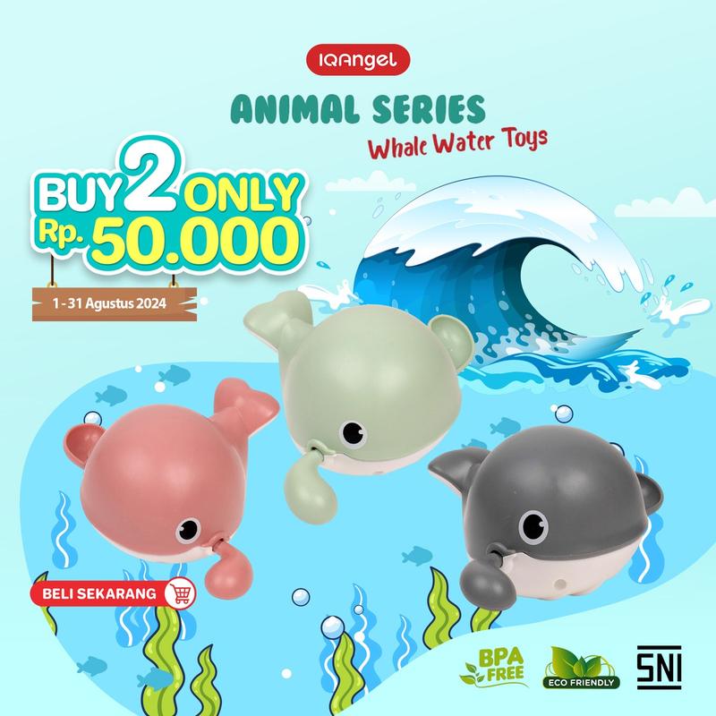 IQ Angel Animal Series Whale Water Toys / Mainan Mandi Bayi - Shop ...