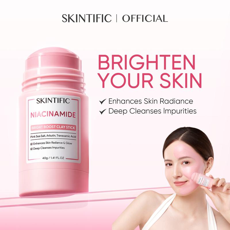 [HOT] SKINTIFIC Niacinamide Bright Boost Clay Stick 40g FDA Approved ...