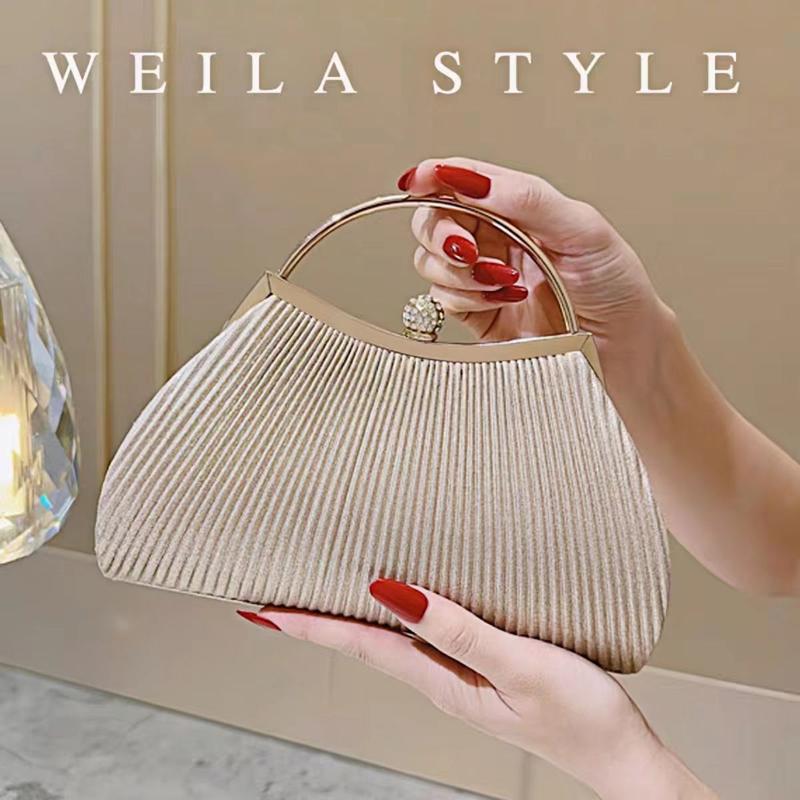 Beg Klac Petang, Elegan dan Berkilauan, Berlipat, Untuk Wanita ...