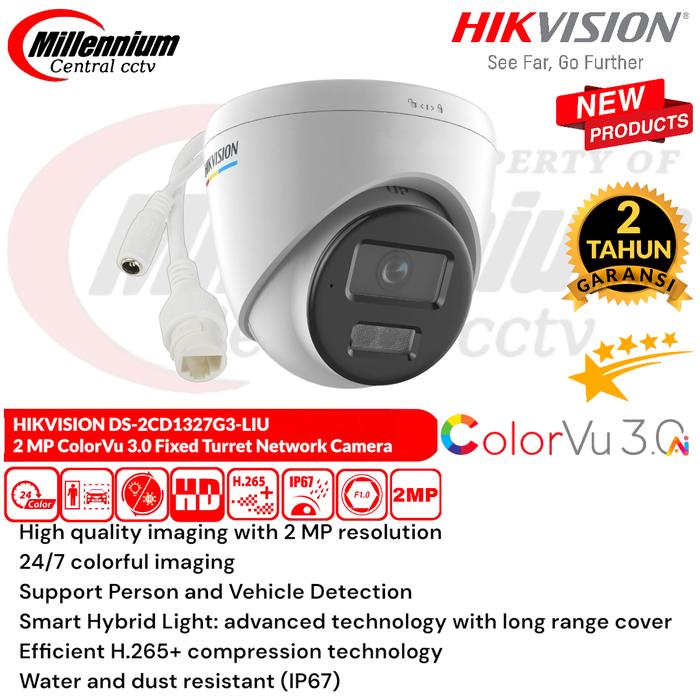 Promo HIKVISION DS-2CD1327G3-LIU 2MP 1080p ColorVu 3.0 Smart Hybrid ...