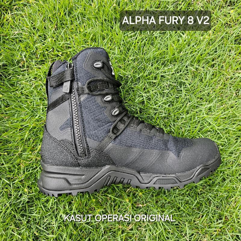 SWAT ALPHA FURY 8' SIDE ZIP BLACK HIGH-CUT SHOE V2 - TikTok Shop Malaysia