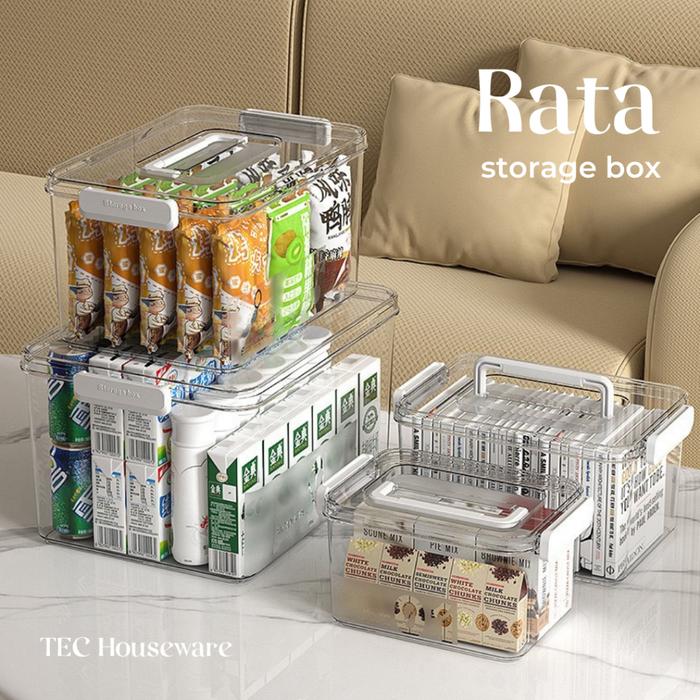Promo 【TEC】RATA Container Box Kotak Penyimpanan Serbaguna Organizer ...