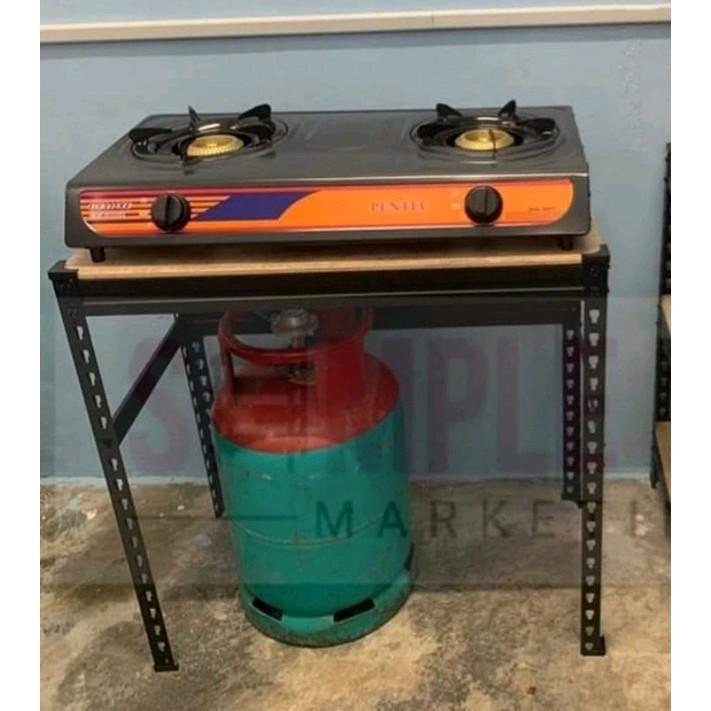 Rak Meja Rack Rak 1 tingkat Rak Dapur Rak letak 2-lapisan belajar ...