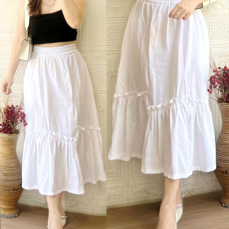Rok Payung Linen bahan Linen tebal - Shop | Tokopedia