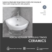 Jual Wastafel keramik/wastafel kamar mandi kecil/cermin/keran/Wastafel ...