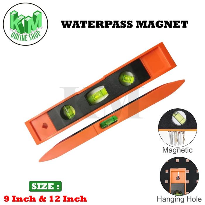 Promo Waterpass Magnet Mini Waterpas Magnet 9” dan 12'' WATERPASS 9 ...