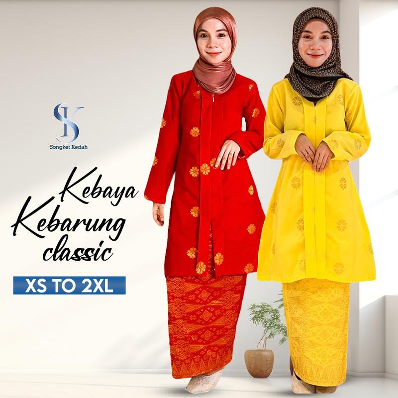 Baju Kebaya Kebarung Classic By Songket Kedah (Size XS - 2XL - TikTok ...