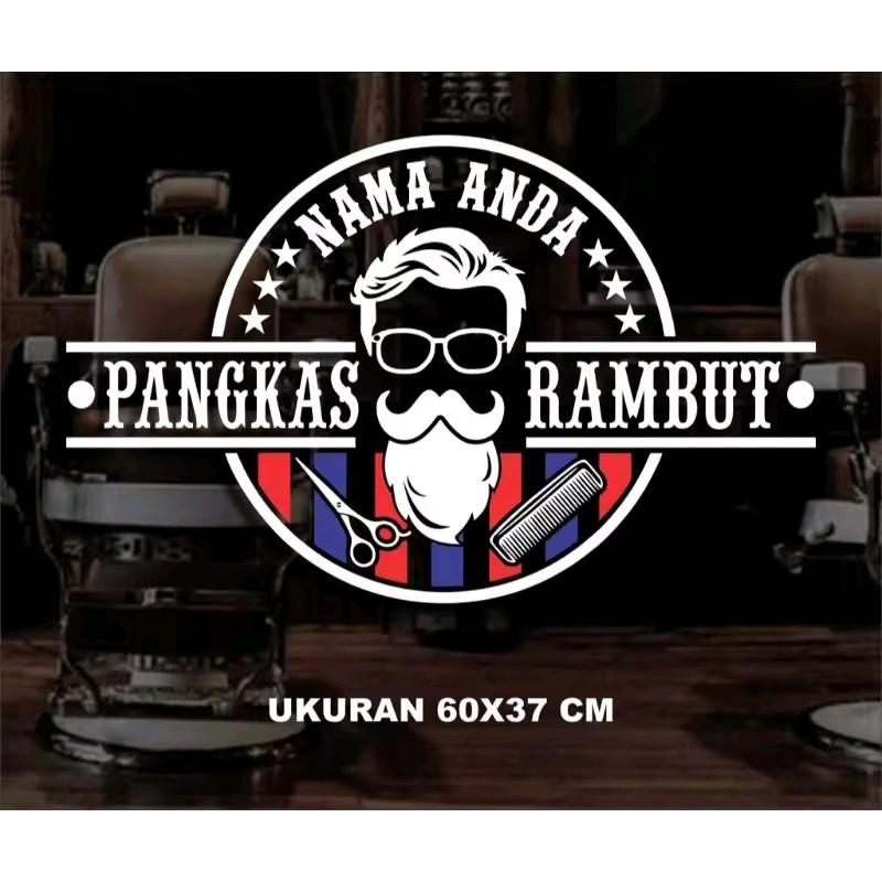 STICKER,STIKER KACA DINGDING BABERSHOP,BABER PANGKAS RAMBUT BEATI ...