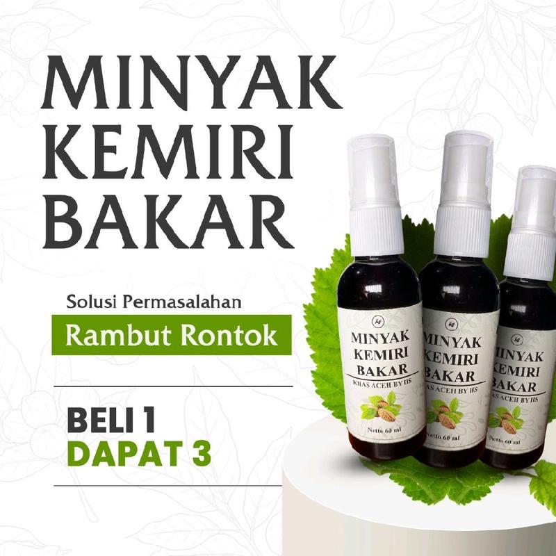 Beli 1 Dapat 3 Minyak Kemiri Bakar - Perawatan rambut / penumbuh rambuh ...