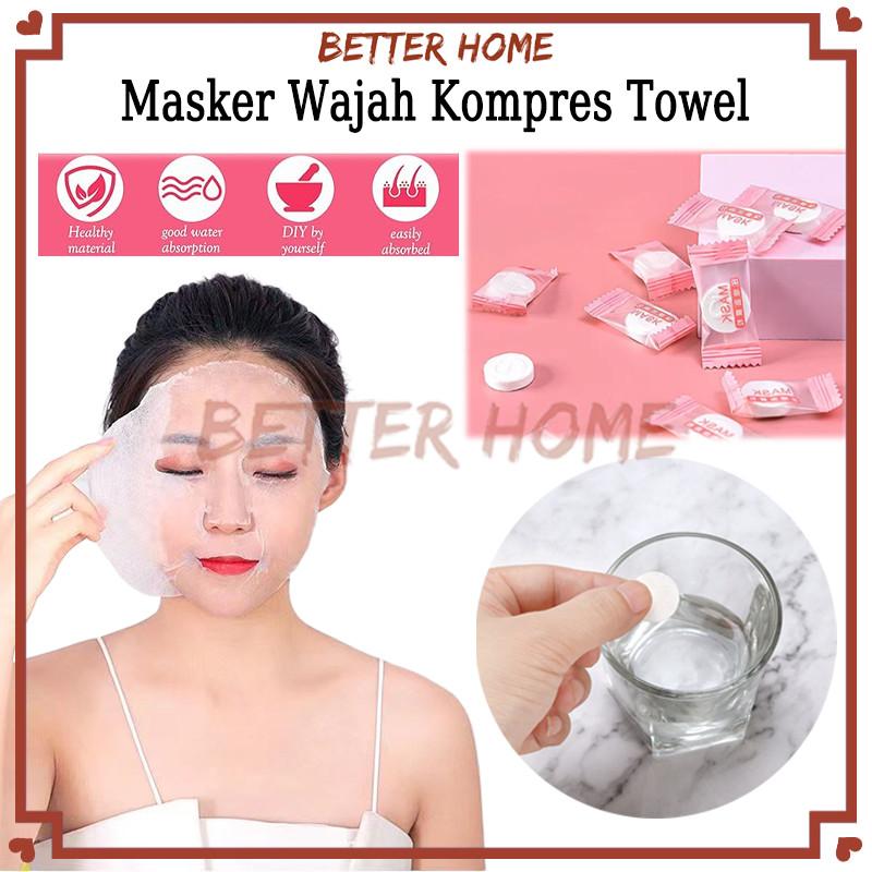 Masker Wajah Kompres Towel/Masker Kertas/Compressed Mask Paper/ - Shop ...