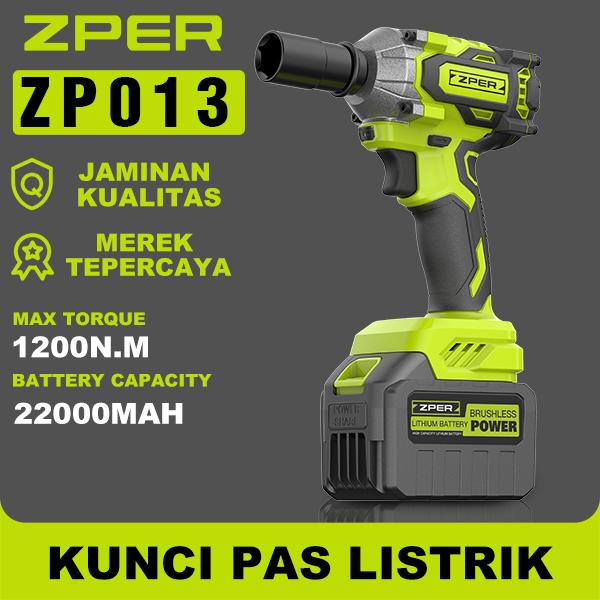 ZPER Cordless Impact Wrench Brushless impact baterai wrench Mobil Mesin ...