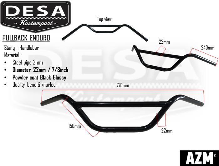 Jual Stang Custom Stang Royal Enfield Stang Benelli PE Stang Pullback ...